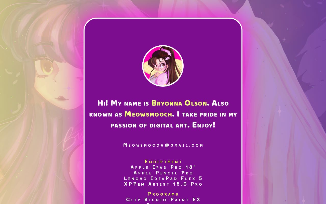 -ˏˋ♥̩͙♥̩̩̥͙♥̩̥̩ ⑅Meowsmooch Portfolio⑅ ♥̩̥̩♥̩̩̥͙♥̩͙ˊˎ